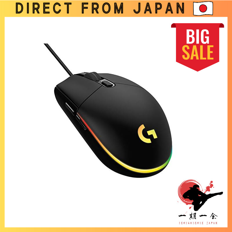 Logicool G Gaming Mouse G203 Wired Gaming Mouse USB Connection G203-BK ...