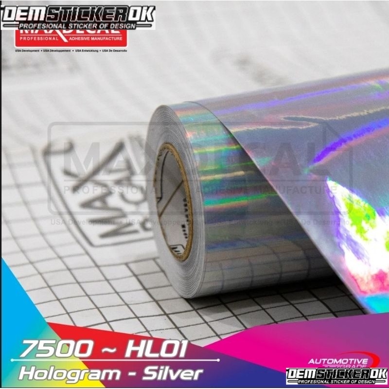 Maxdecal 7500 HL-01 Hologram / RAINBOW Hologram Per half meter ...