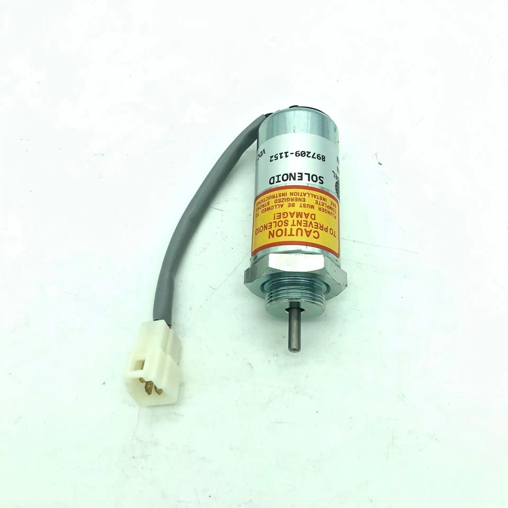 24V Fuel Shut Off Stop Solenoid 897209-1152 For Isuzu Engine ZAX55 4LE2 ...