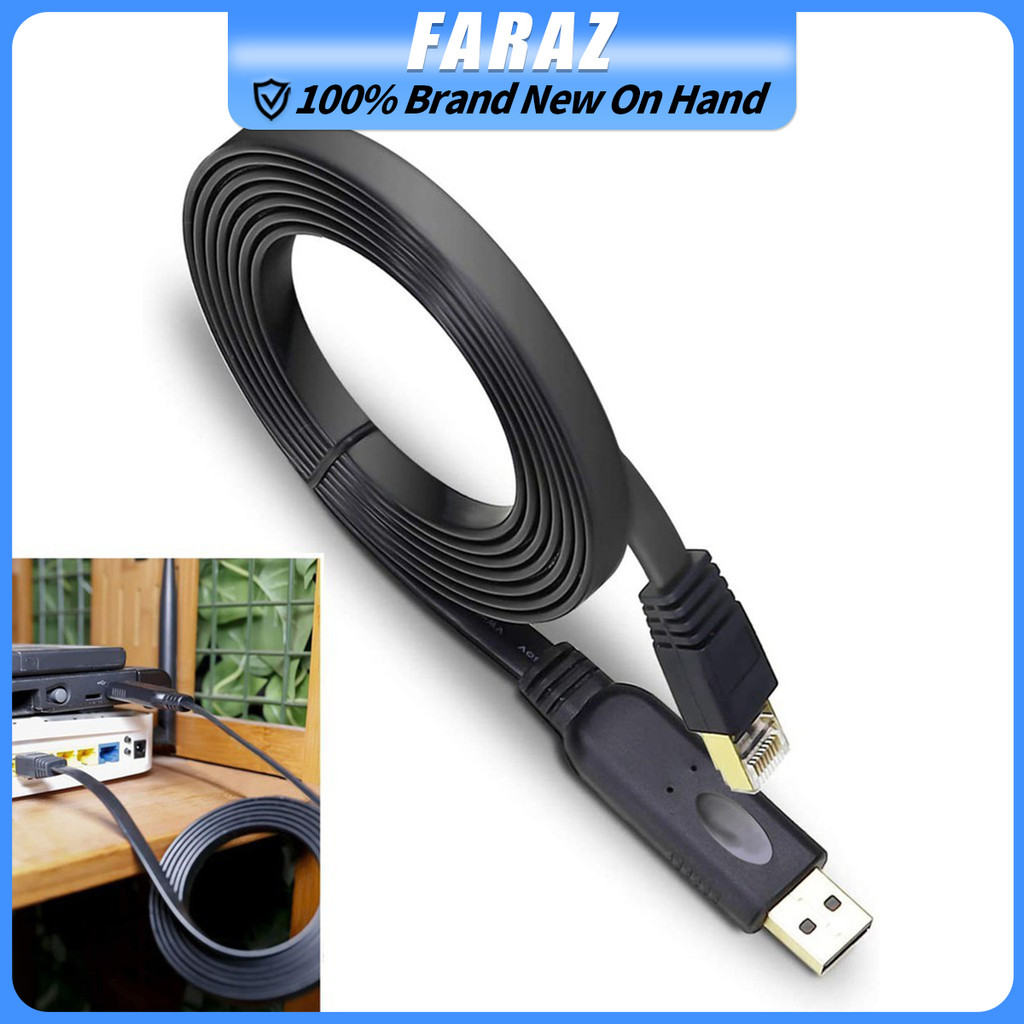 USB to RJ45 Console Debugging Cable With PL2303 Chip 1.8M USB to RS232 ...
