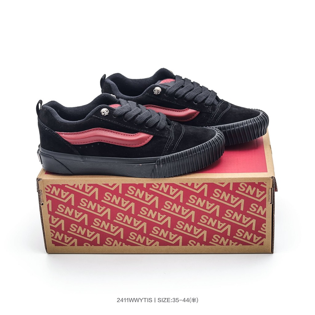 Vans Knu Skool Obesity Version Big LOGO Original Full Leather Pig Eight ...