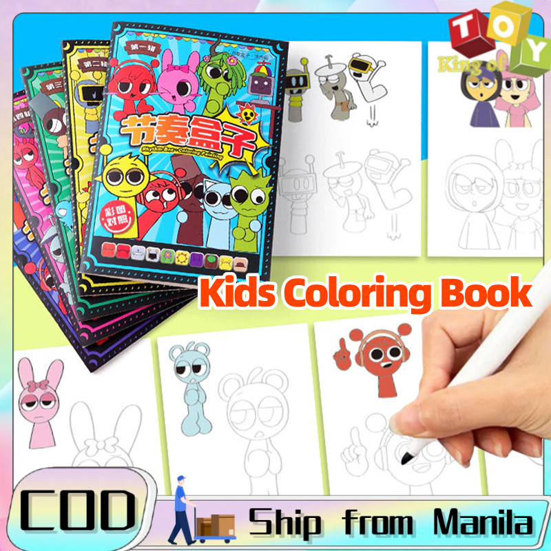 Sprunki Handwriting Book for Kids Sprunki Line Drawing Stencils Set ...
