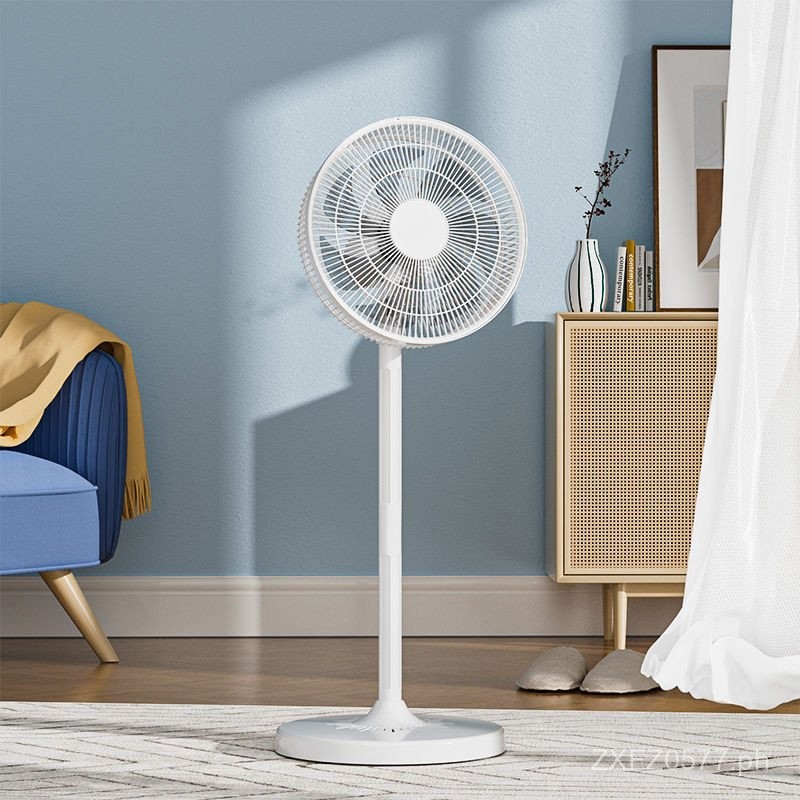 Household Maple Twin Fan New Timing Mute Standing Floor Fan Rong DC ...