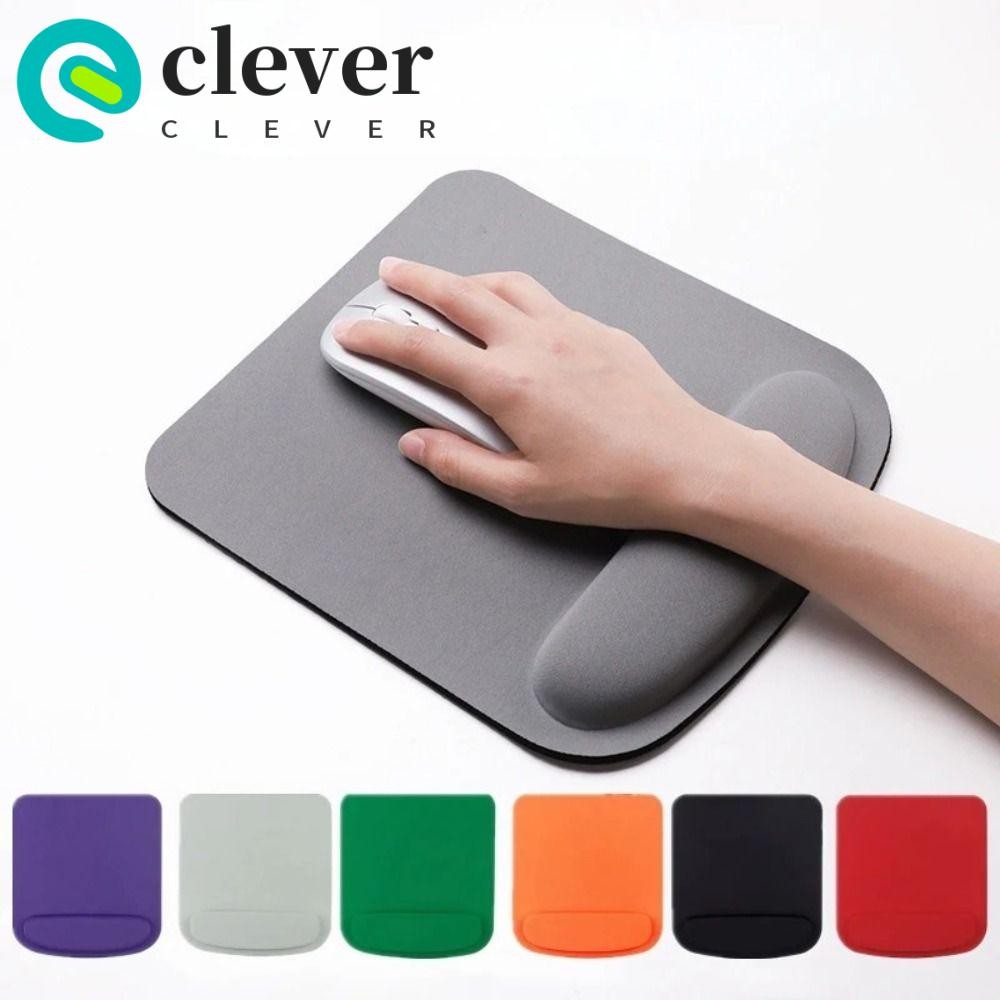 CLEVER Gaming Office Mousepad, Solid Color Thick Sponge Wrist Rest ...