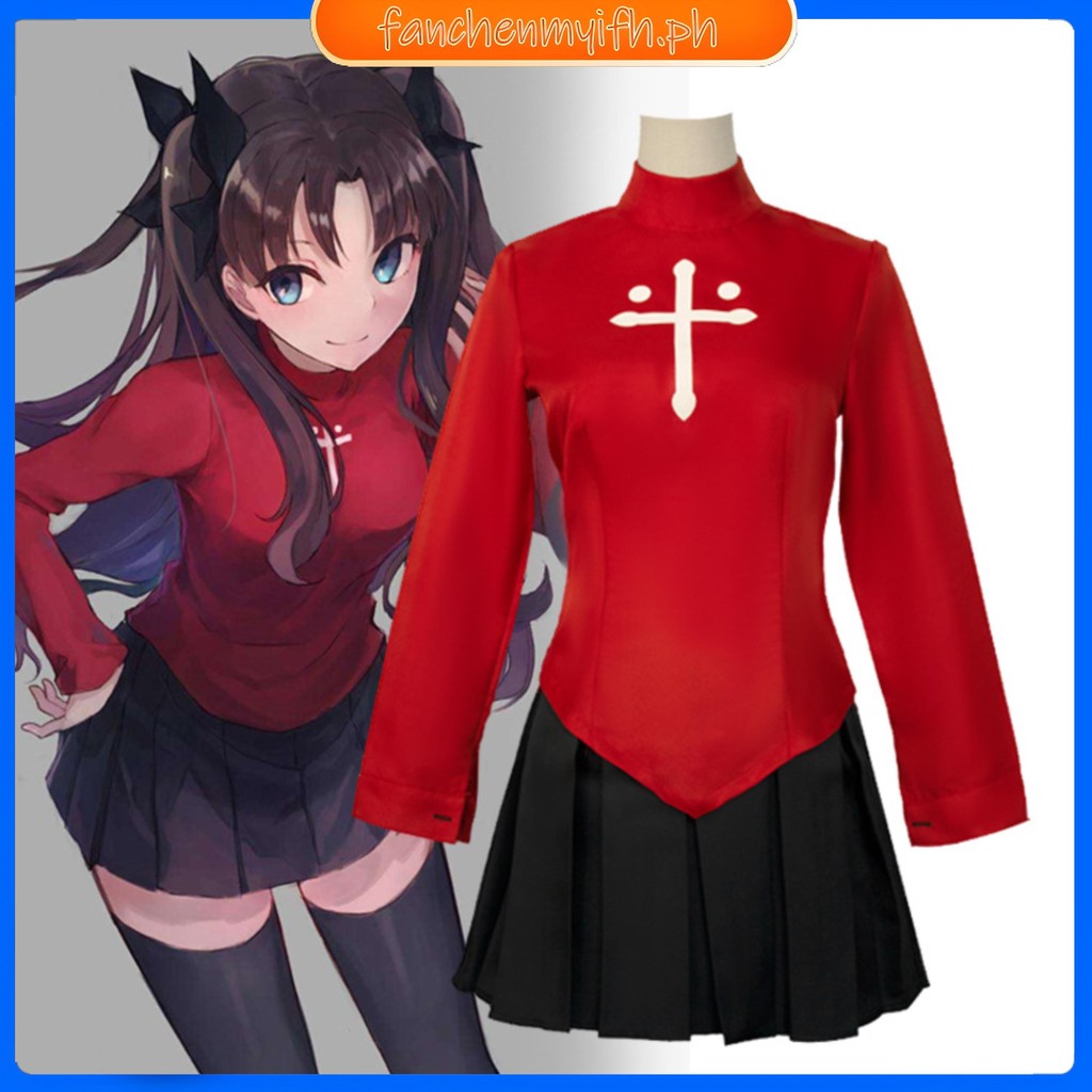 Fate stay night COS fate guardian night Tohsaka Rin Cosplay costume ...