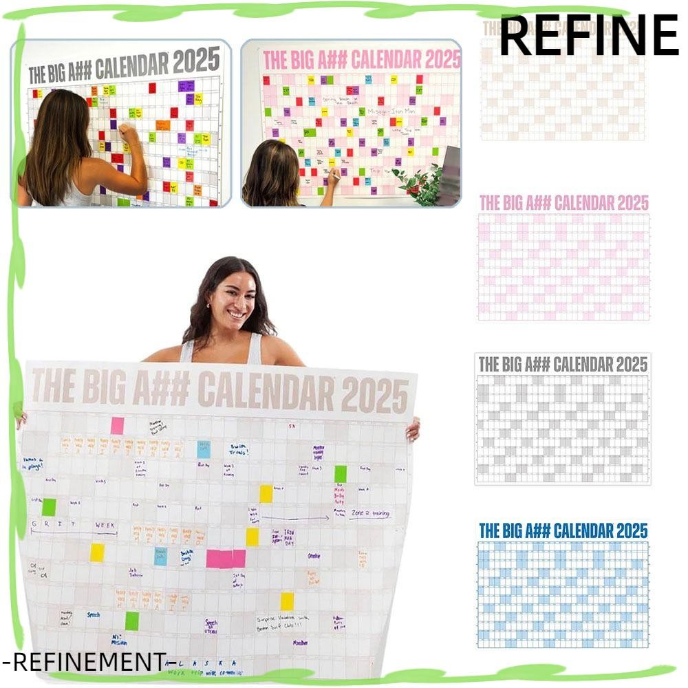 REFINEMENT 2025 Planner Sheet, Giant with Pen and Adhesive Sticker The ...