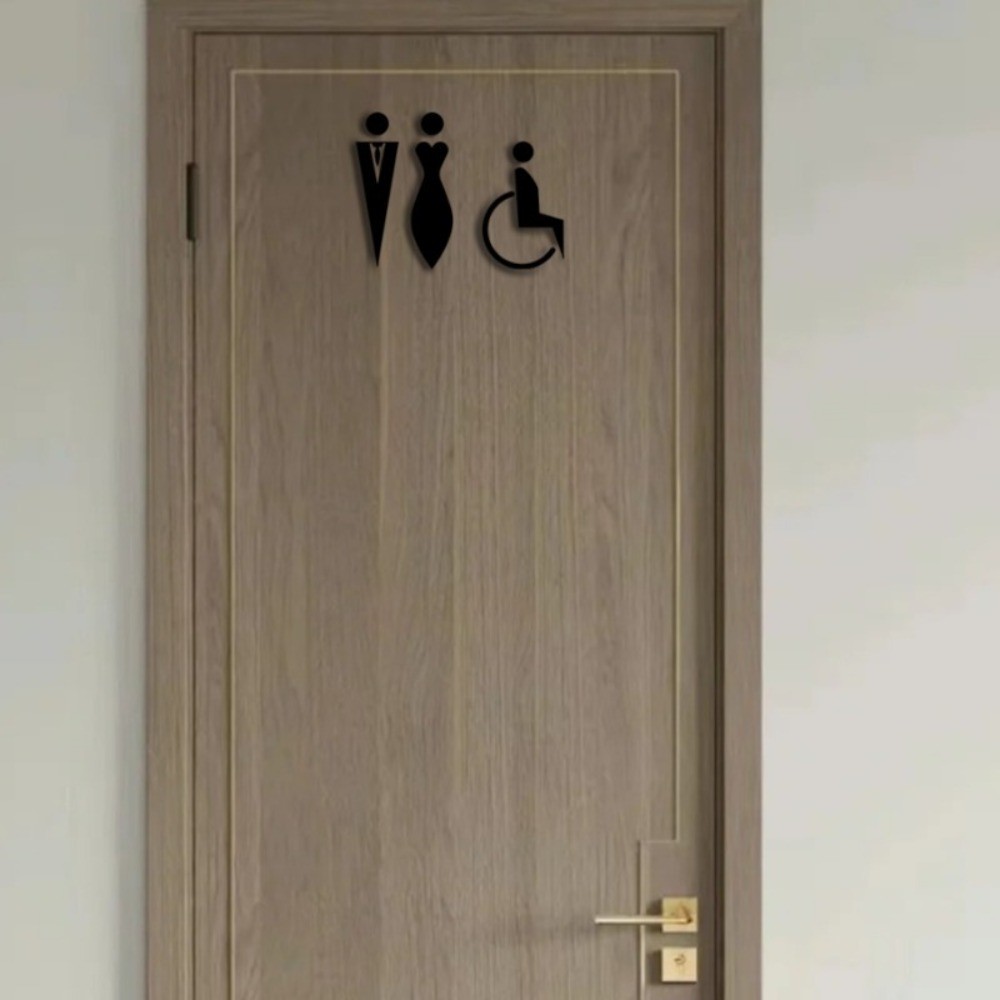 Inclusive Restroom Sign – High-Quality Acrylic for Public Areas, Hotels ...
