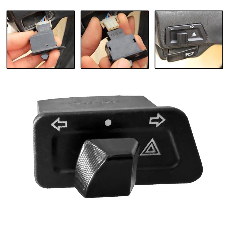 2Pcs Motorcycle Electric Vehicle Turn Signal Switch 125 Double Flash ...