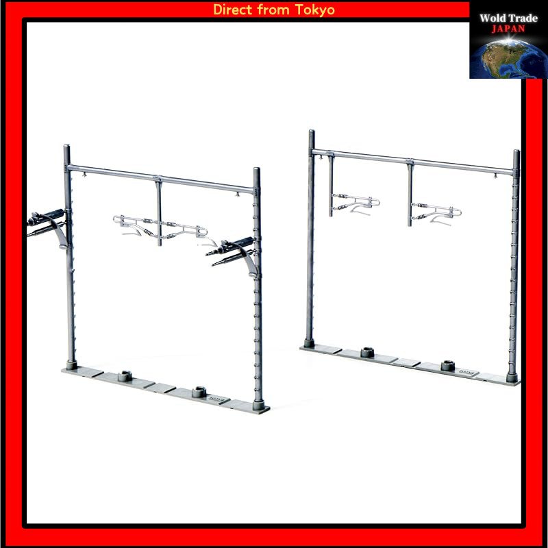 KATO N Gauge Twin Track Wide Steel Beam Catenary Poles - Silver, Set of ...