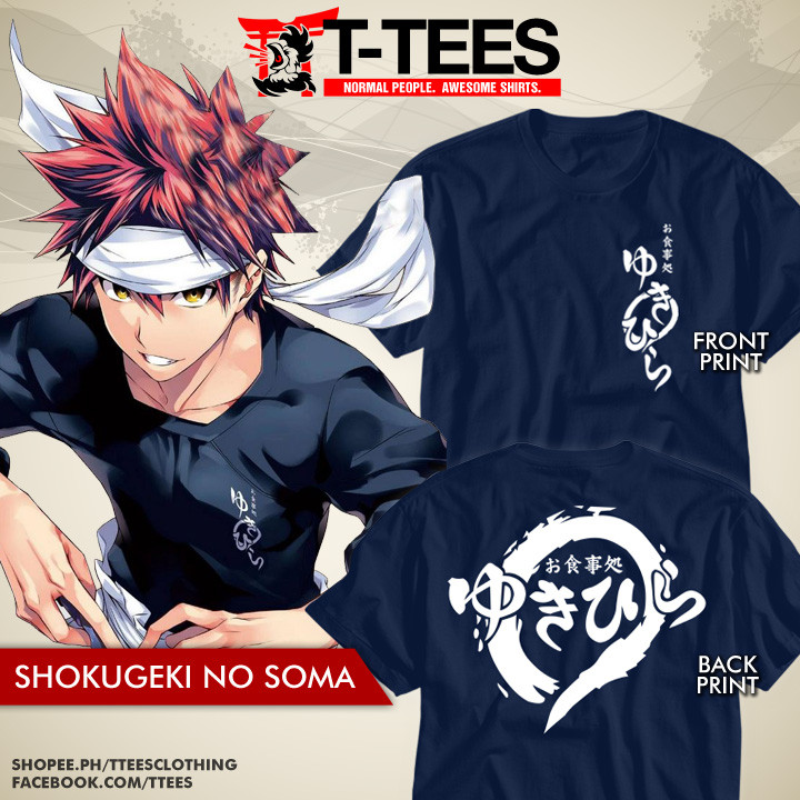 Anime Shirt - Shokugeki no Soma - Yukihira Soma's outfit Cosplay Shirt ...
