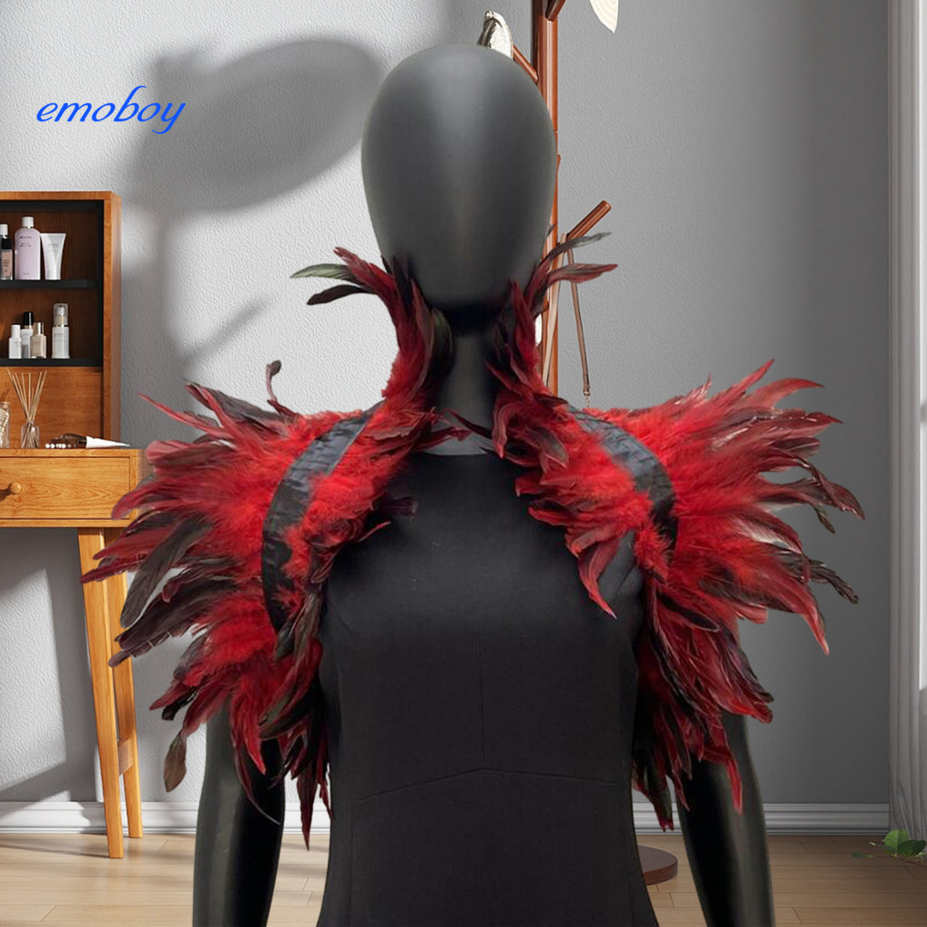 Allergy-free Feather Shawl Bright Colored Feather Shawl Vintage Feather ...
