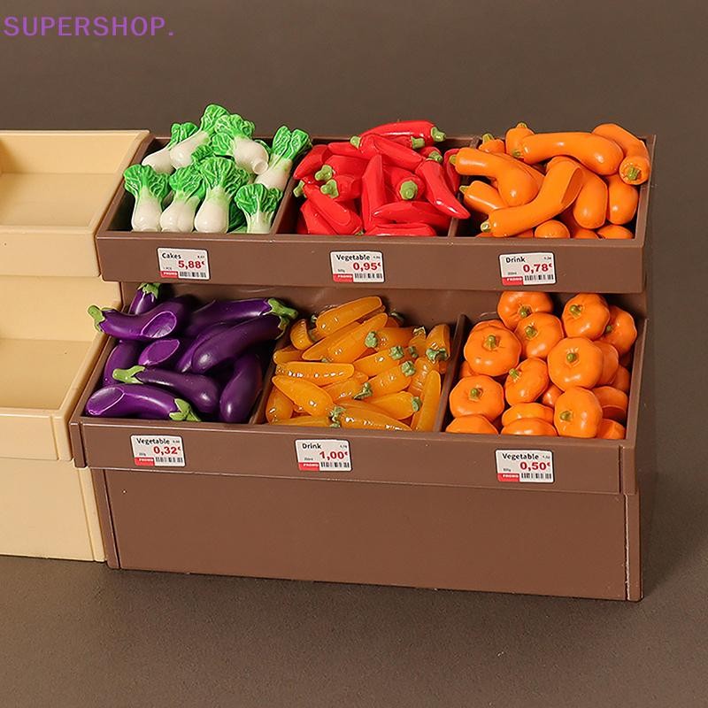 SUPERSHOP 6Pcs Dollhouse Simulation Vegetable Set Dollhouse Miniature ...