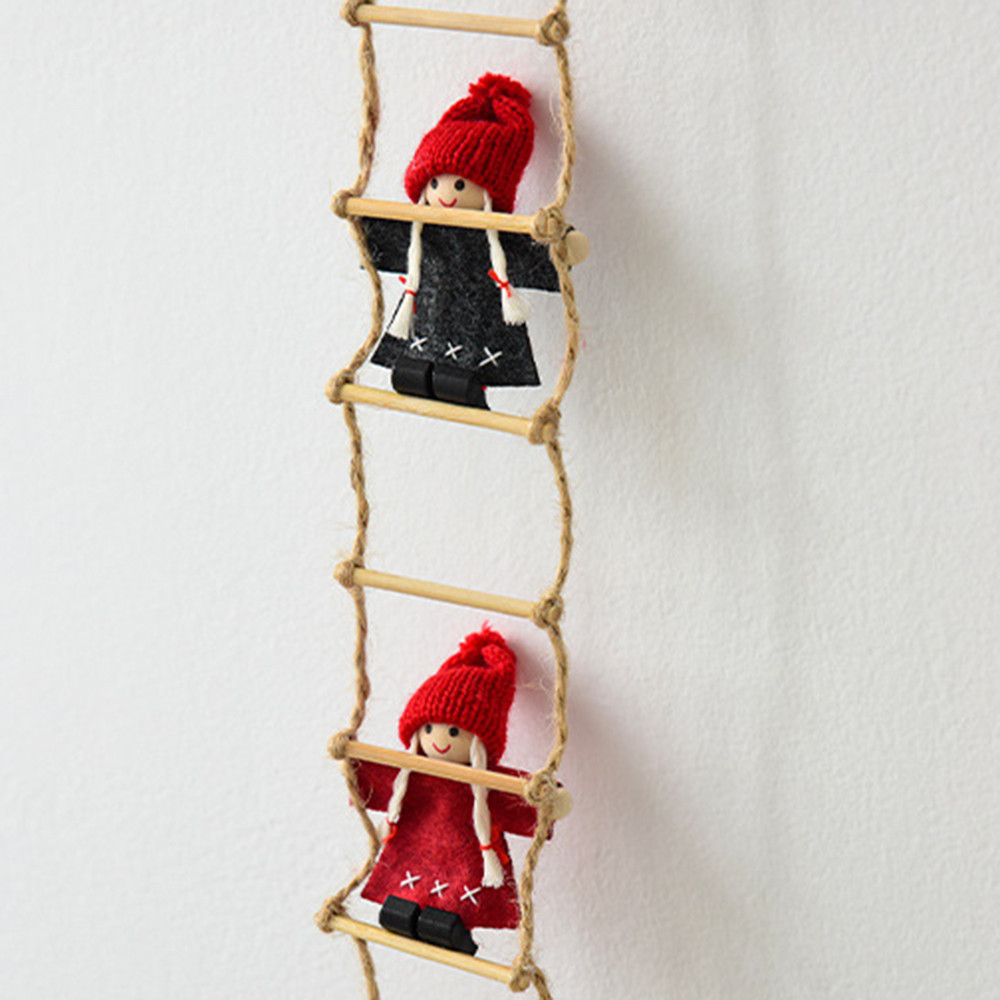 Santa Snowman Climbing Ladder Decoration Home Celebrations Climbing ...