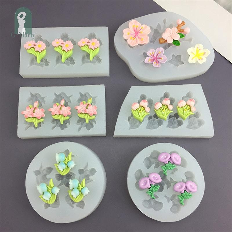 GMARTY Flower Silicone Molds DIY Cake Fondant Sugar Baking Mold ...