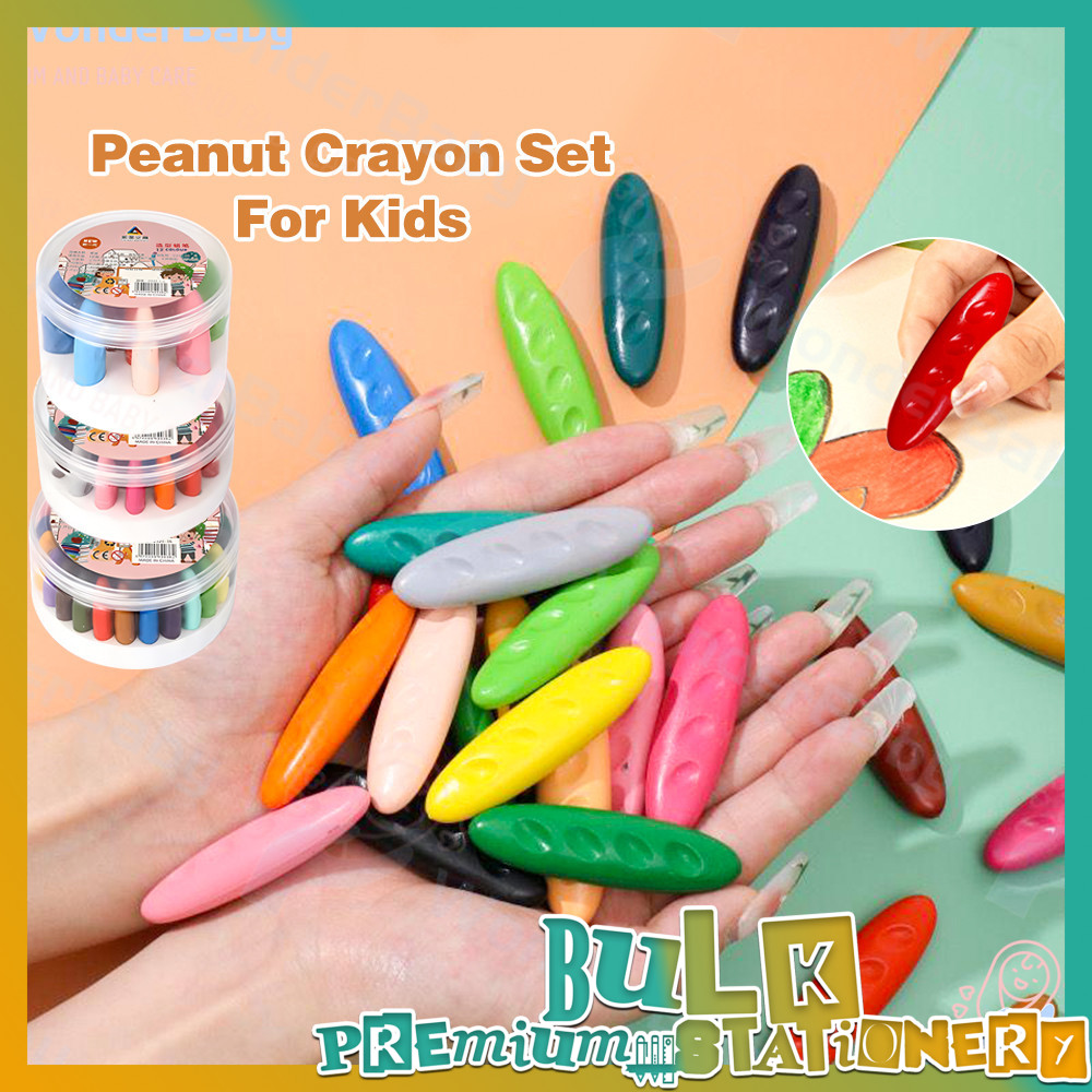 BULK 12/24/36Colors Multicolor Crayons Set Plastic Crayon Washable ...