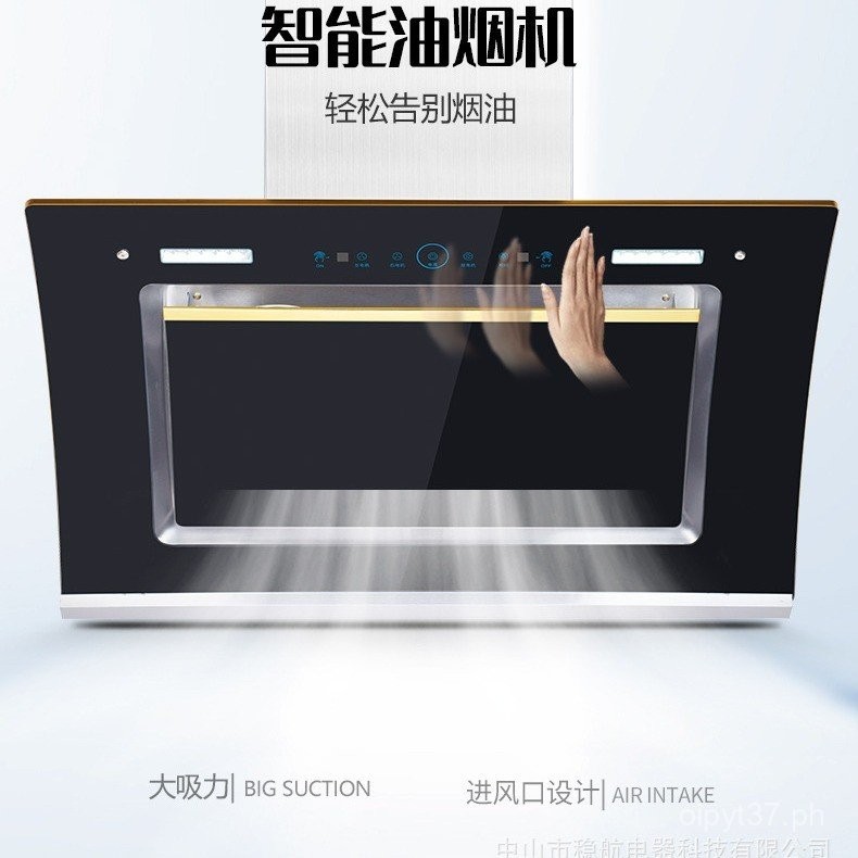 Factory Wholesale Exhaust Hood Side-Suction Type Range Hood Dual-Motor ...