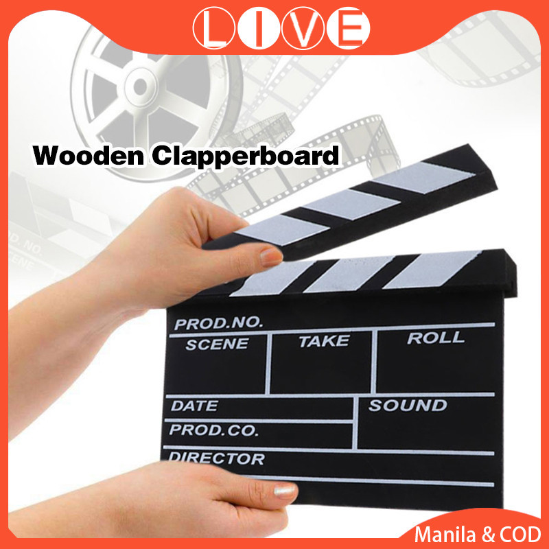 Wooden Clapboard Director Film Movie Cut Action Scene Slateboard ...