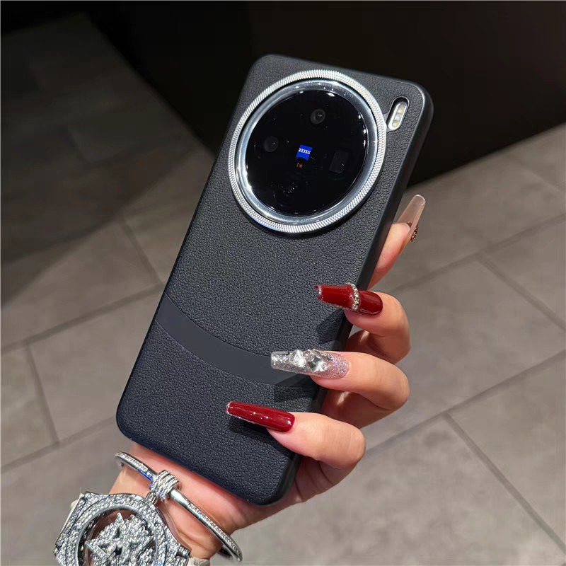 Metal Lens Protect Block Color Leather Case for Vivo X200 Pro mini ...