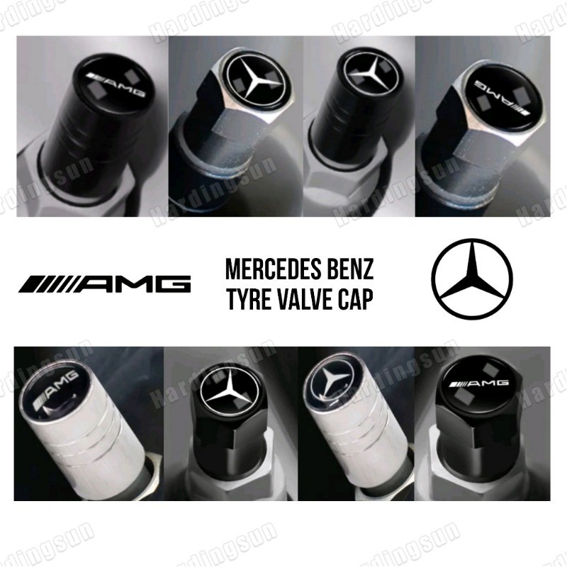 Mercedes nz AMG Tyre Valve Cap Mercedes nz AMG Tire Valve Cover (4 pcs ...