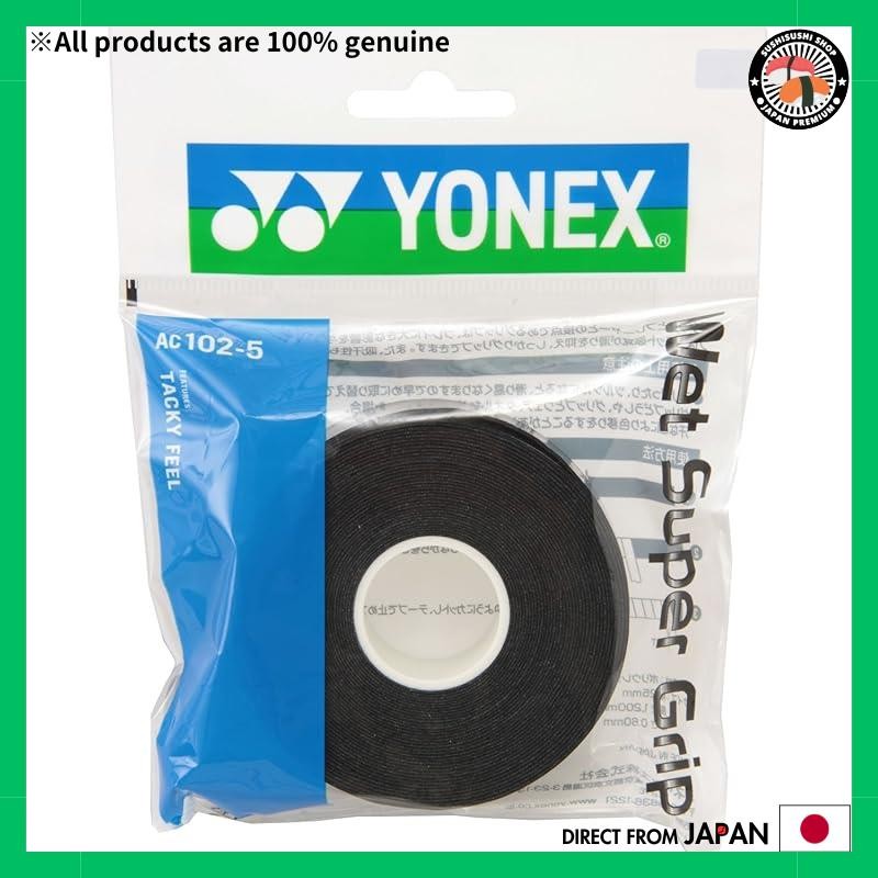 Yonex Tennis Badminton Grip Tape Wet Super Grip Refill (5 Pack) AC1025 Black | Shopee Philippines