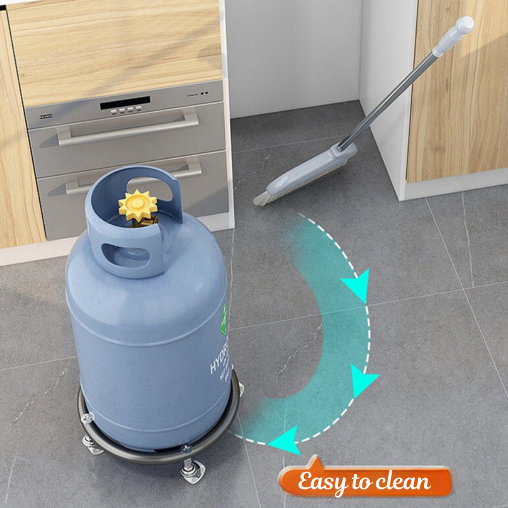 Heavy-Duty Metal Gas Cylinder Dolly with Locking Wheels, Stainless ...