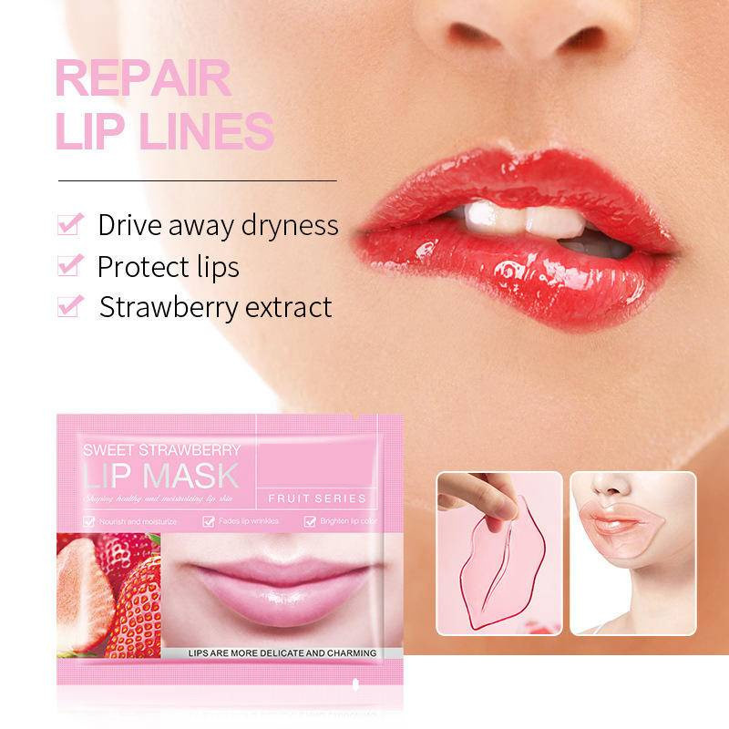 1/5Pcs Hydrate Anti-Cracking Moisturizing Lip Mask Fruit and Plant Pure ...