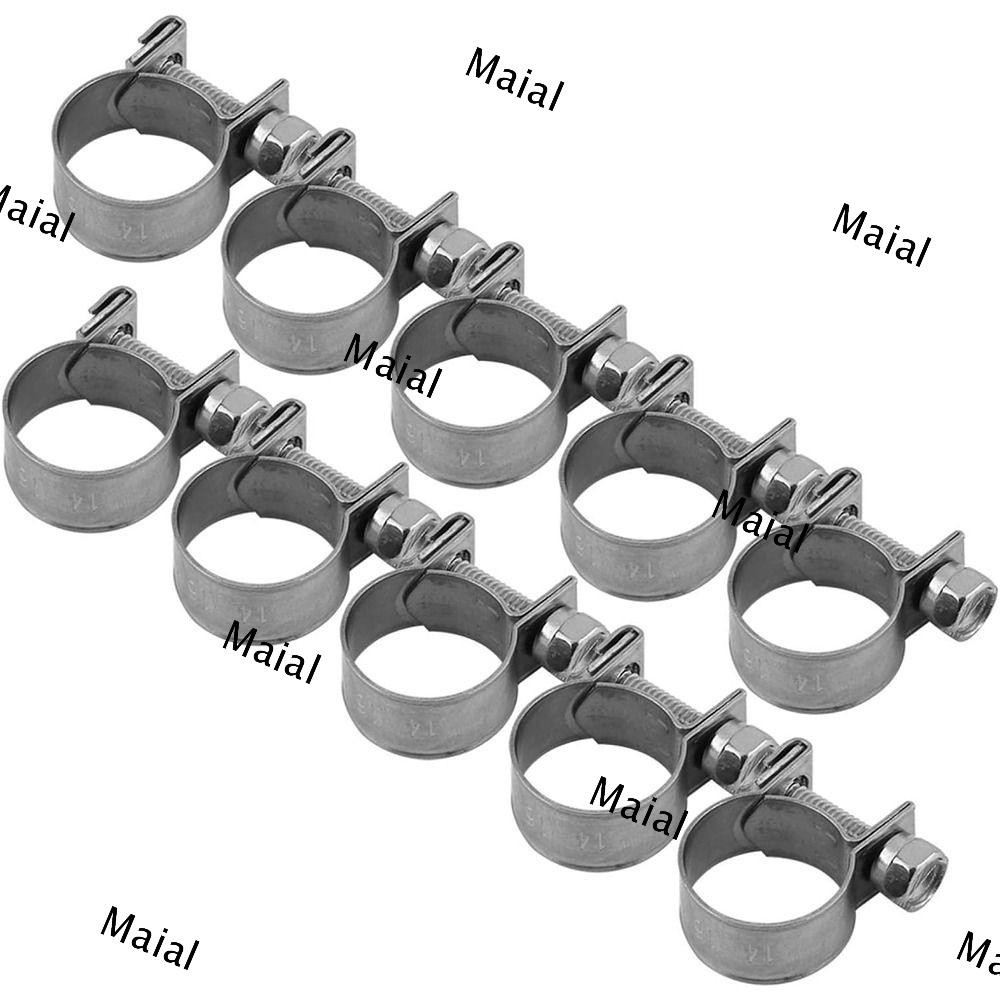 MAIAL 10PCS Pipe Clamp, 304 Stainless Steel Heavy Duty T Bolt Clamp ...