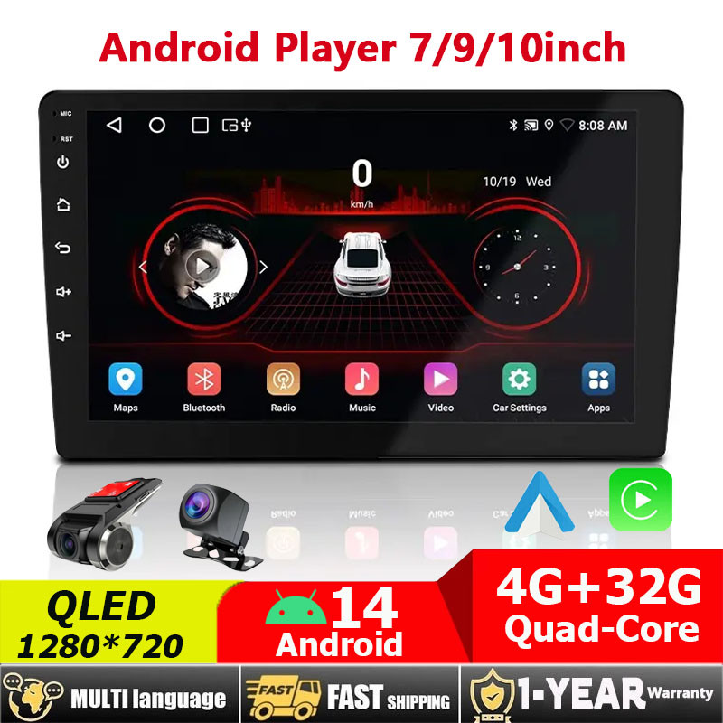 Qled 1280 720p Android Car Stereo With Wireless Apple Carplay Android
