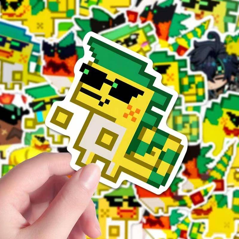 48Pcs/Pack Anime Game Genshin Impact Stickers K'uhul Ajaw Kinich ...