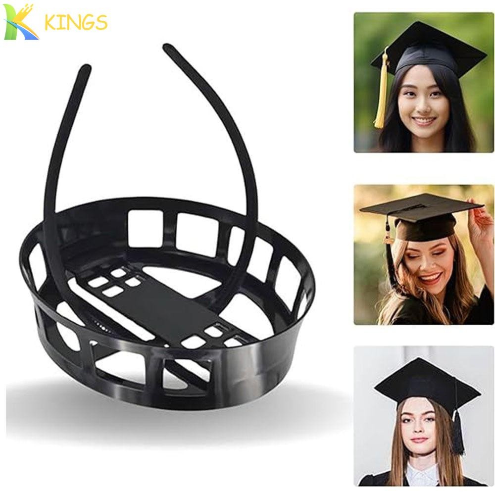 KINGS Grad Cap Headband Insert, Adjustable Don't Change Hair Secures ...