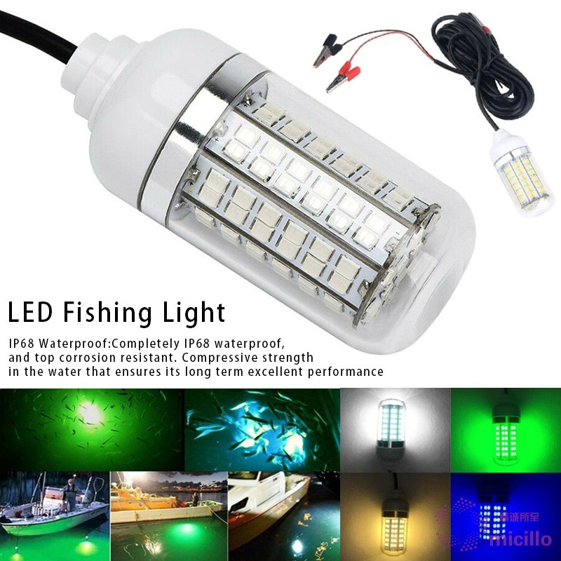 LED Fishing Light Underwater Fish Finder Lamp Attracts Accessories for ...