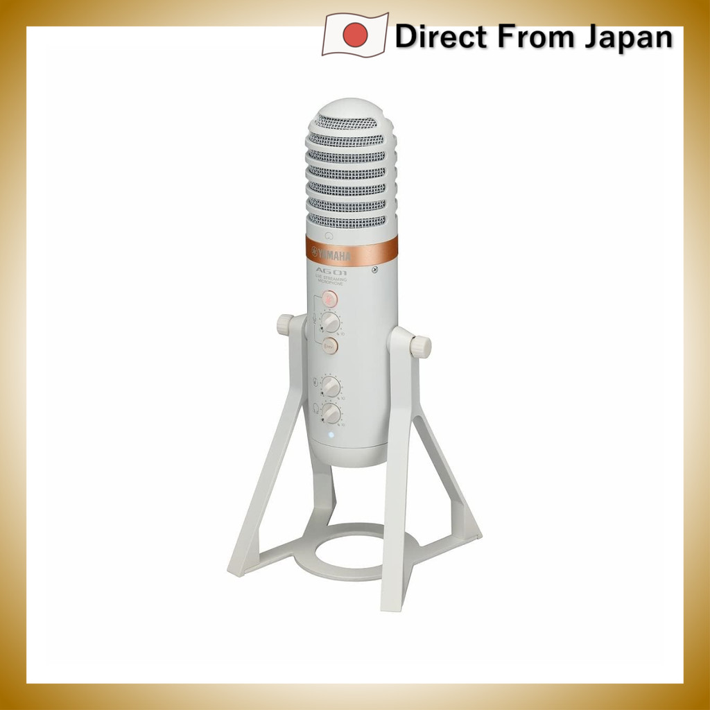 YAMAHA Live Streaming Microphone Integrated Microphone USB Microphone White AG01 W | Shopee ...