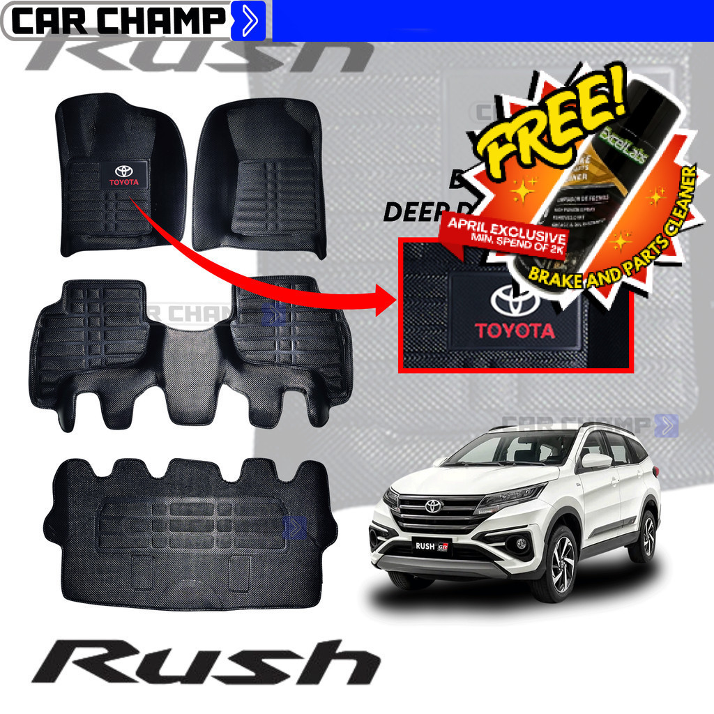 Toyota Rush 2018 to 2025 Diamond Deep Dish Matting High Quality ...