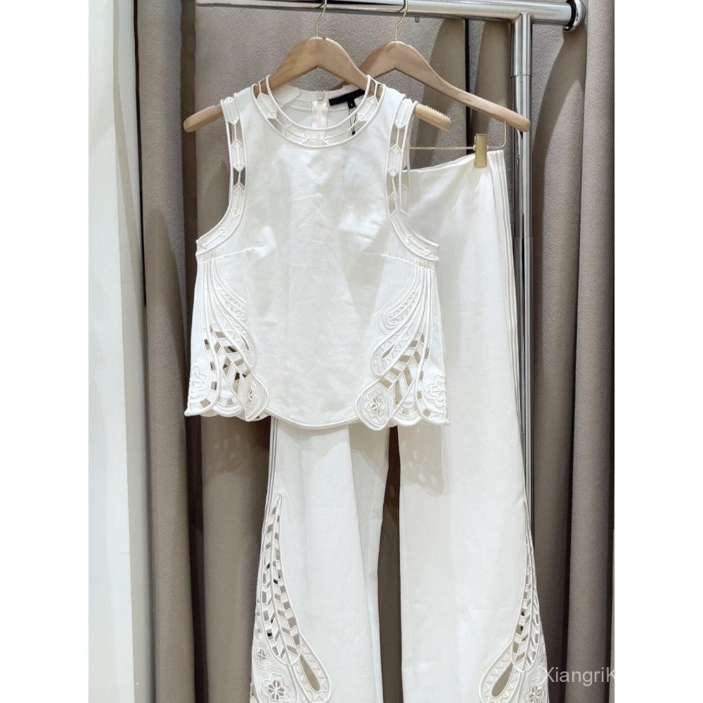 2025Summer Outfit Set Elegant Luxury High-End Beautiful White Top and ...