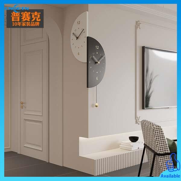 2024 New Double sided Corner Wall Clock Home Living Room Modern Simple ...