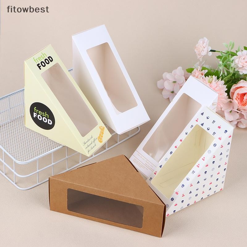 Fbph 20Pcs Sandwich Packaging Box Toast Baking Pastry Packaging ...