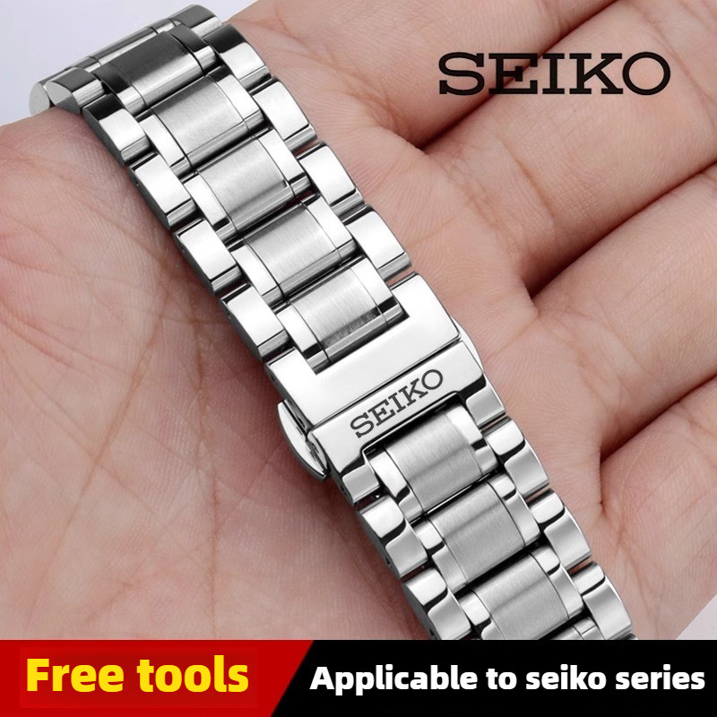 18/19/20/21/22mm Stainless Steel Metal Strap for Seiko No. 5 Steel ...