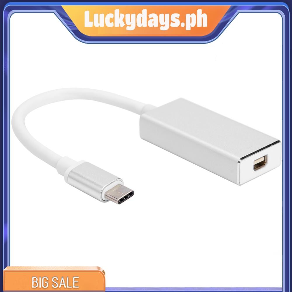 Type C to Mini Display Port Adapter USB3.1 USB C to Mini Converter ...