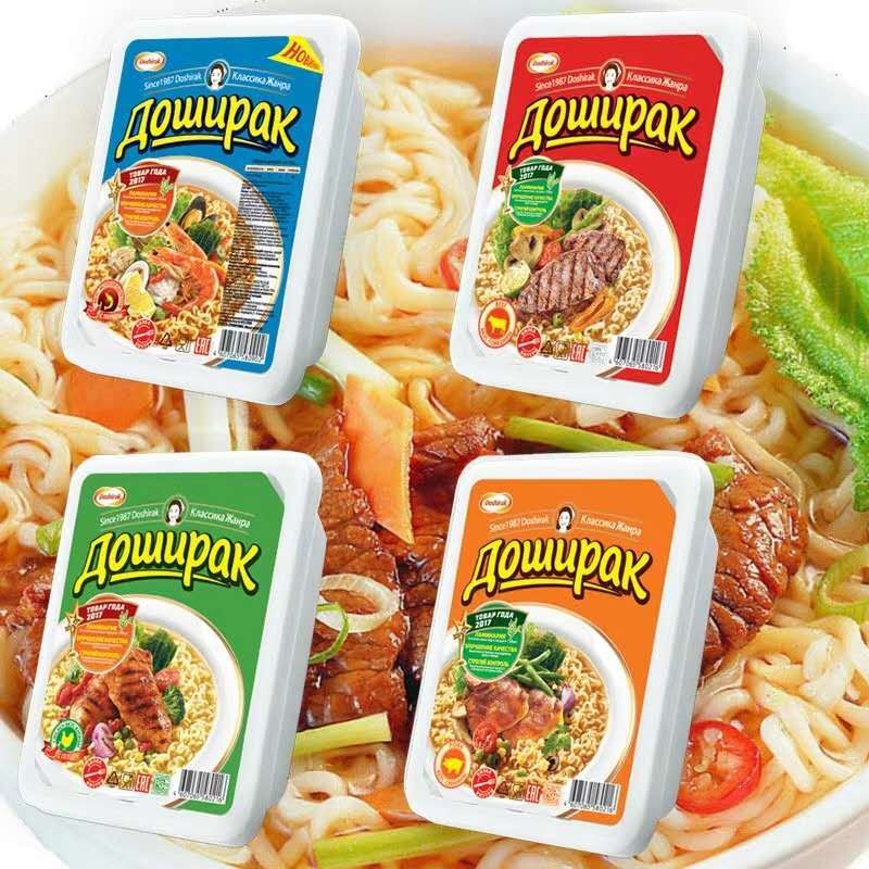 2 Boxes Imported from Russia Instant Noodles Instant Noodles Korean ...