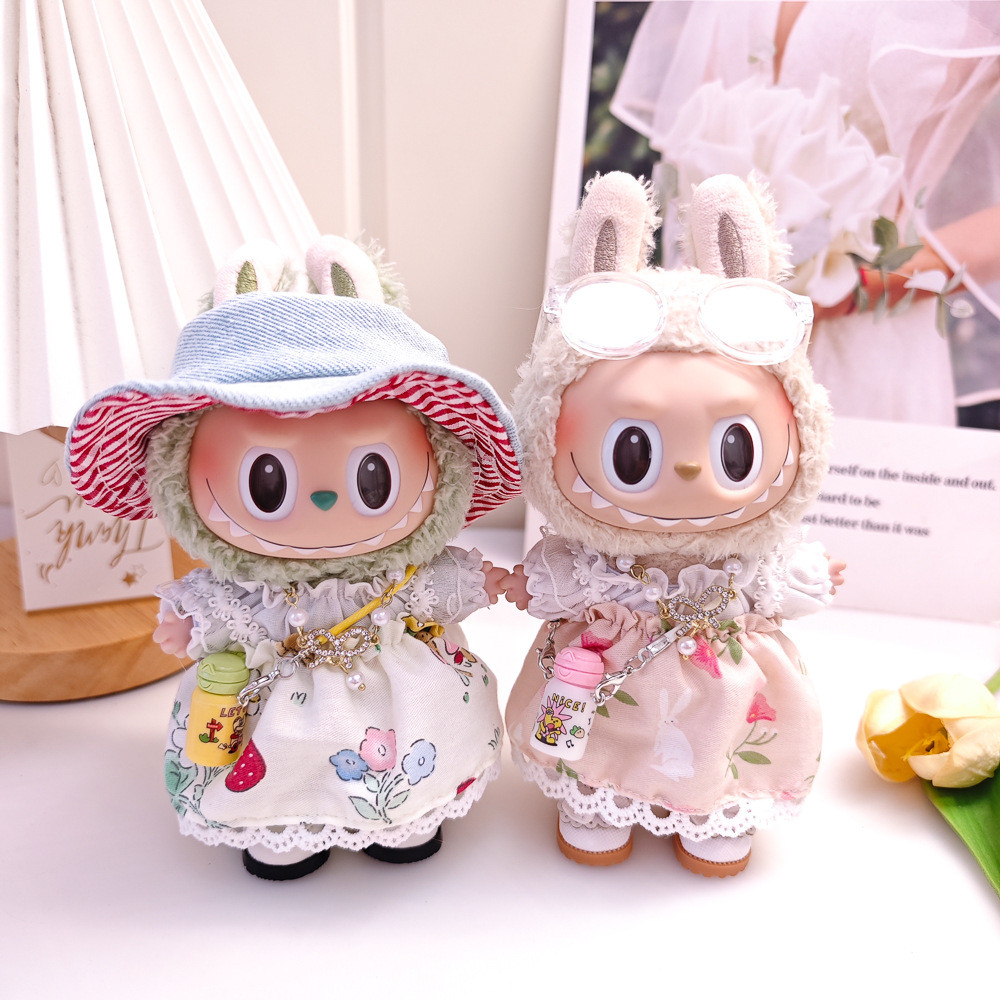 Labubu Labu labubu Mystery Box 17cm Vinyl Doll Pendant Clothes ...