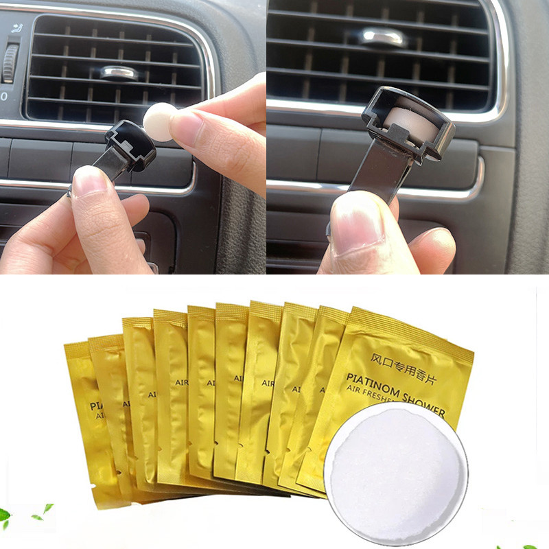 Solid Car Perfume Supplement Tablet Flavor Car Air Conditioner Vent ...