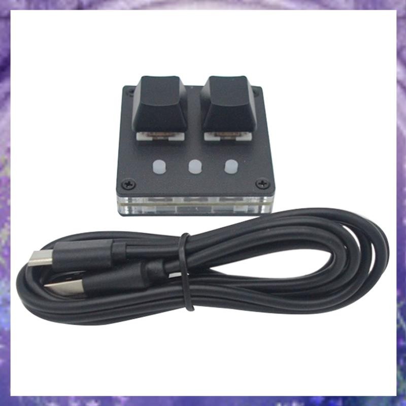 [P K A M] OSU Mini Keyboard 2 Key Gaming Keyboard Programming Macro Keypad Mechanical Keyboard ...