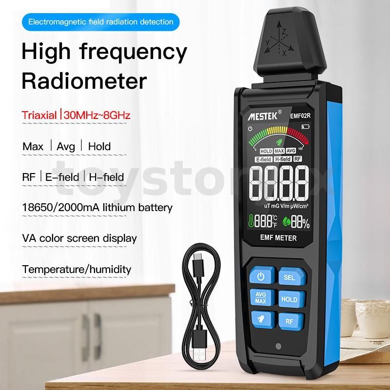 EMF02R Electromagnetic Radiation Detector High Voltage Line Magnetic ...