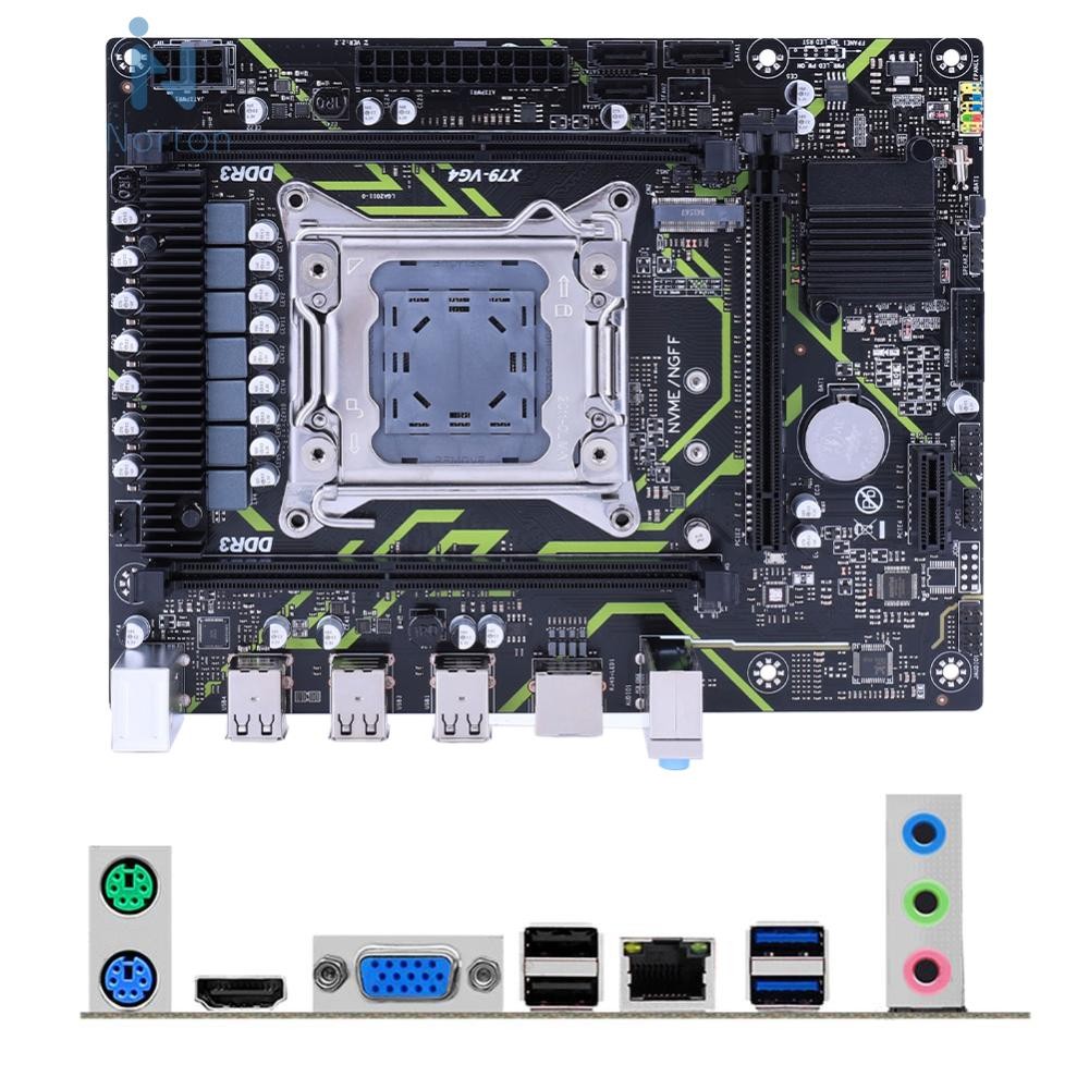 X79 Motherboard LGA 2011 Mainboard 2*DDR3 64GB 6*USB2.0 3*SATA3.0 PCI-E ...