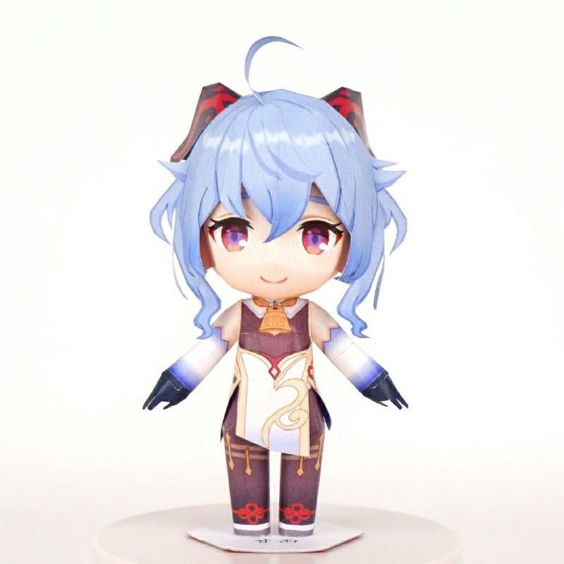 Paper model anime girl Chibi Ganyu game [Genshin Impact] | Shopee ...