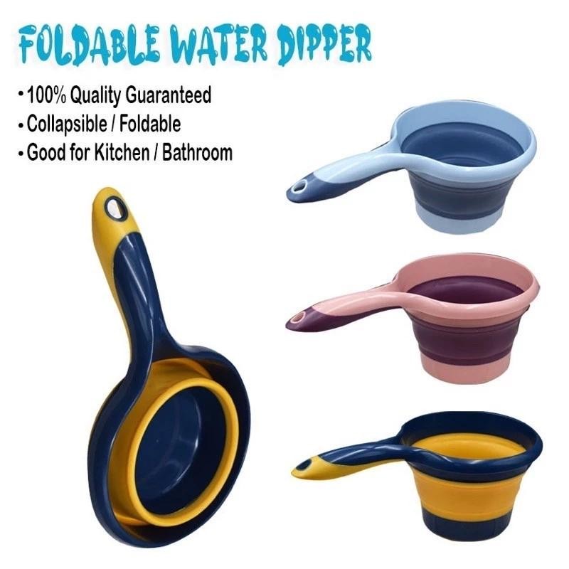 Foldable Collapsible WATER SCOOP DIPPER Water Ladle Multi-purpose ...