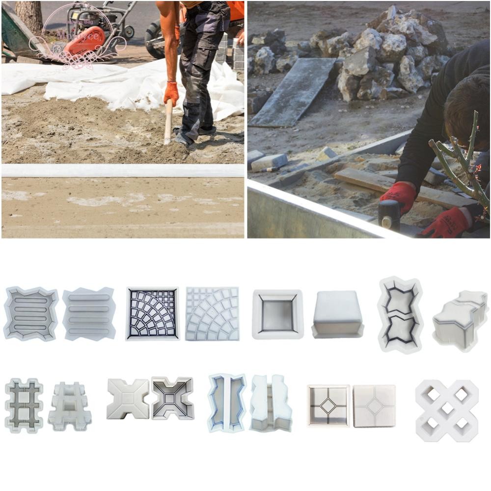 Plastic Brick Mold Reusable DIY Path Paving Concrete Brick Mould ...