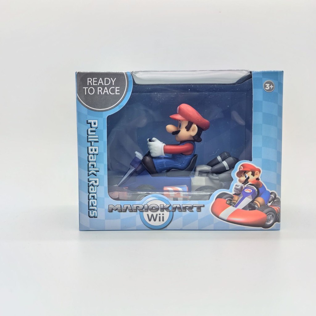 Super Mario Race Kart Toy Car with Pull Back Action for Kids Collection ...