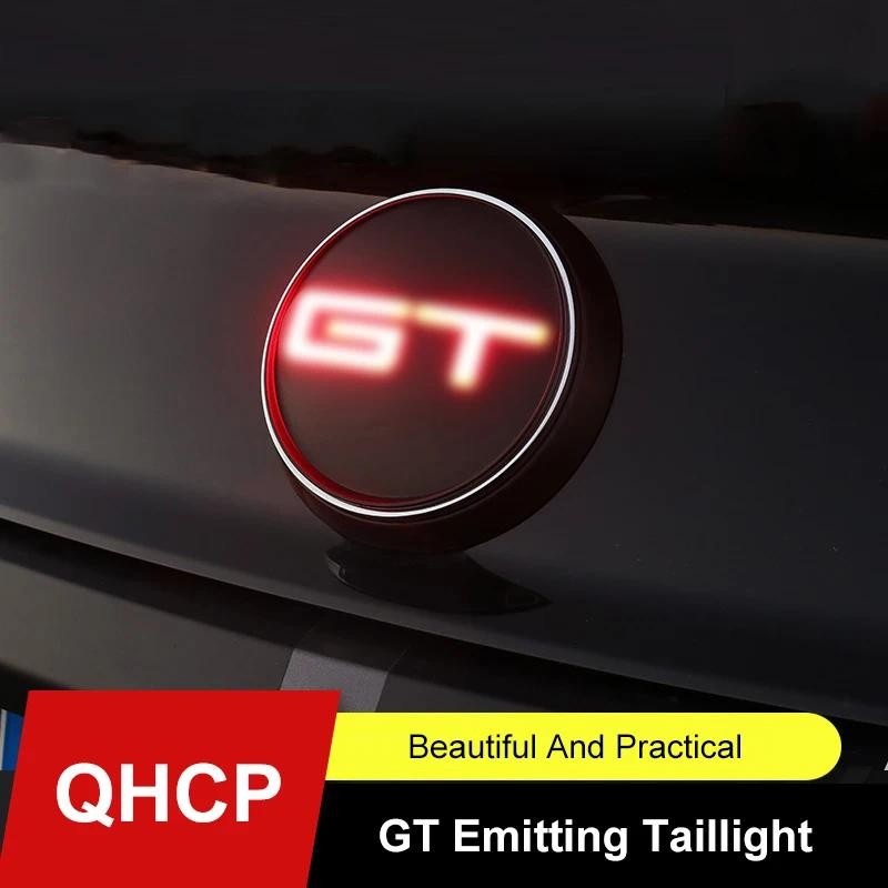 QHCP Car LED Trunk Badge Emblem Lights Brake Red Lamp Flashing For Ford ...