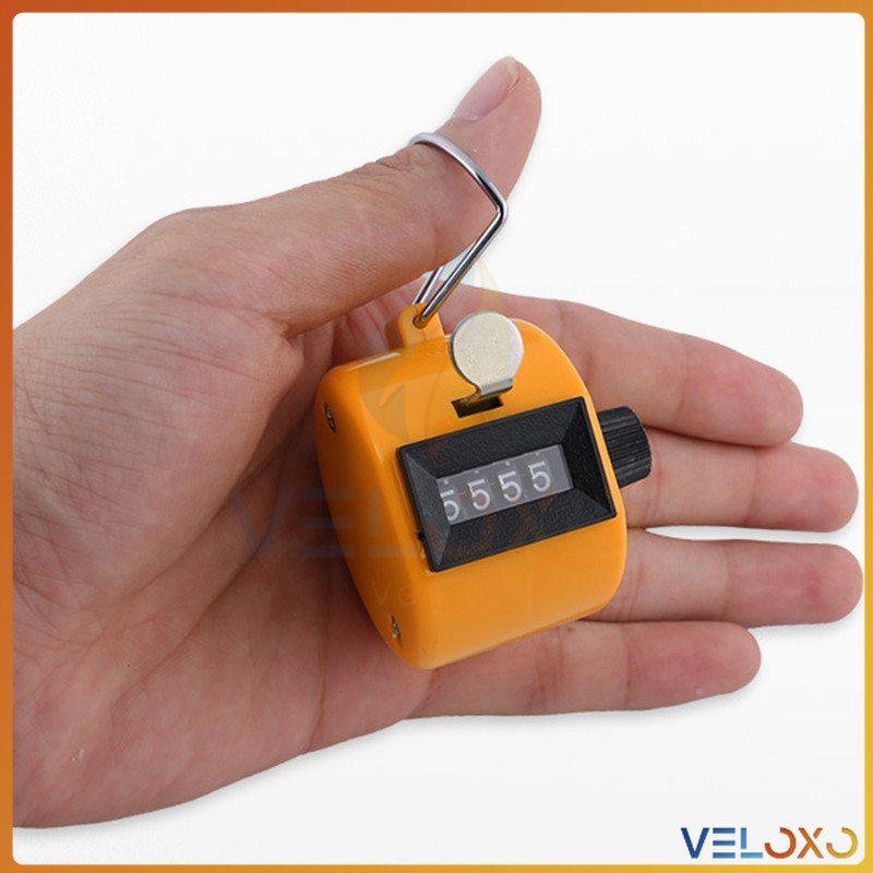 VEO Mini Digital Hand Tally Counter 4 Digit Number Colorful Counting ...
